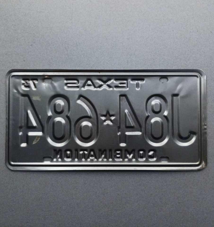 🐾1973 TEXAS "COMBINATION" LICENSE PLATE (J84-684) UNUSED NOS | eBay