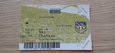 Ticket 2000 NAC vs. Chelsea Friendly | eBay UK