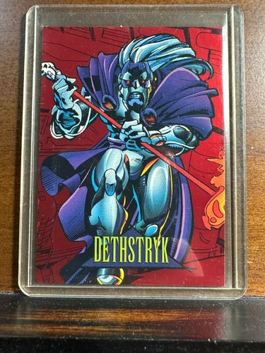 Marvel 1993 Skybox Series 4 Dethstryk 2099 Red Foil Insert Card #8 ...