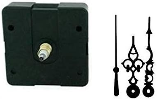Quartex Quartz Clock Mechanism Movement Kit with 3" Black serpentine Hands fo... | eBay