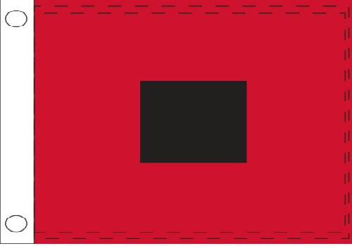 12X18 INCH Hurricane Warning Storm Signal Safety 100D Woven Poly Nylon ...