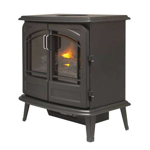 Dimplex Fortrose Electric Fire Stove Heater Opti-myst Matt Black New ...