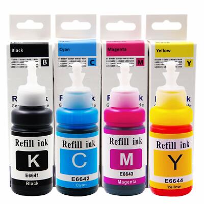 Compatible Epson 664 Refill Ink Set T664520 ET-4500 ET-16500 L1300 L200 ...