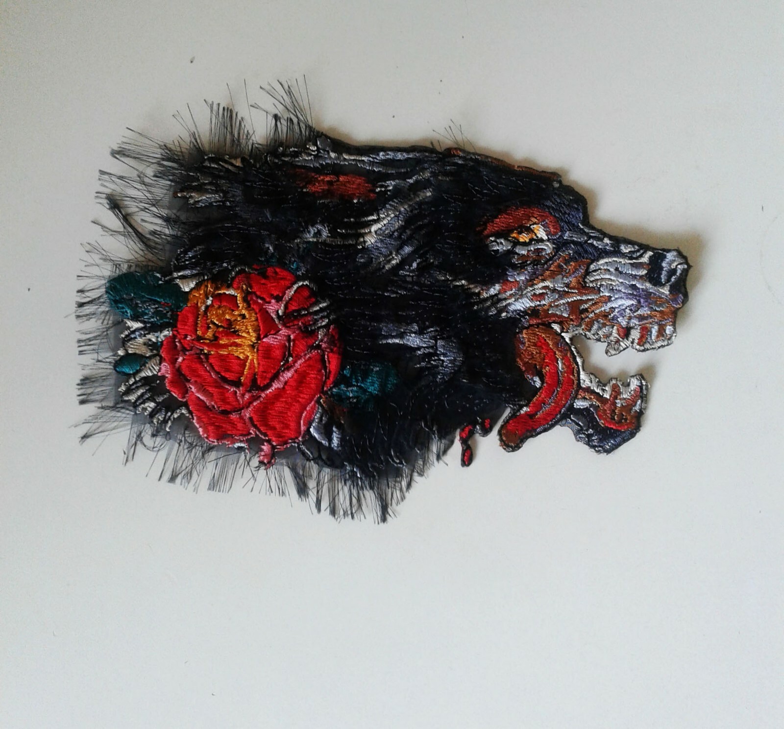 Wolf Handmade Embroidered Patch | eBay