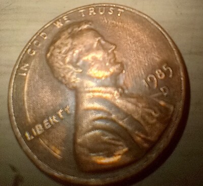 1985 D Lincoln Penny Offset Strike Mint Error | eBay