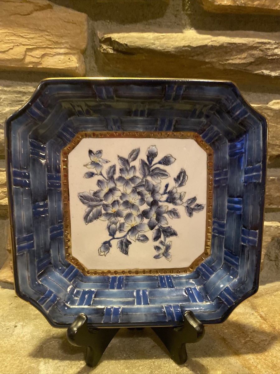 Decorative Square Plates Buy 'Warli Square' Blue Handpainted