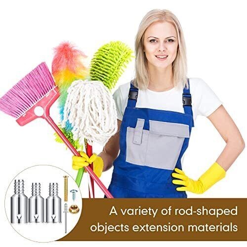Ultra Threaded Tip Replacement Repair Kit Metal Broom Handle Adapter ...