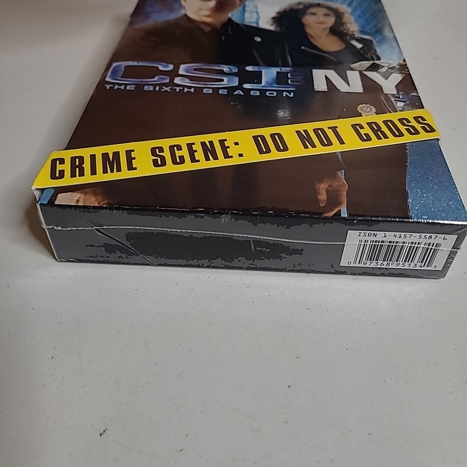 CSI NY Sixth Season 6 Complete DVD New Sealed Crime Scene Investigation ...