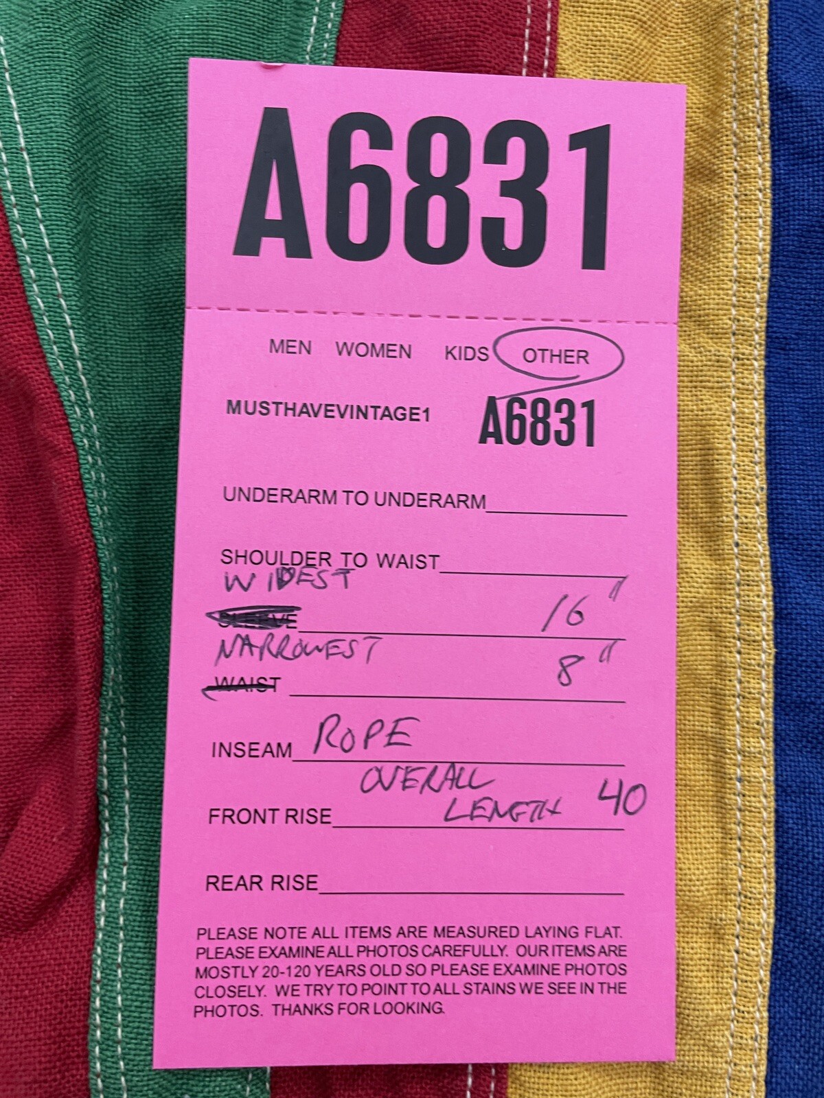 Vietnam Era US Navy Pennant Flag Type 1 Class 1 A6831 - Gem