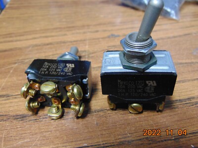(1) CUTLER HAMMER EATON TOGGLE SWITCH 10A 250VAC 20A 125VAC 3-POSITION ...
