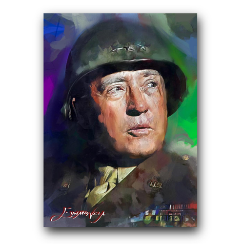 George S. Patton #3 Art Card Limited 40/50 Edward Vela Signed (History ...