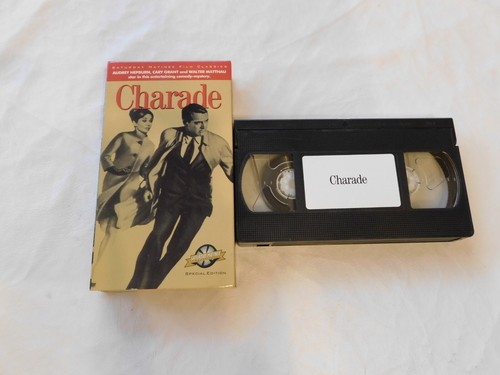 Charade VHS Saturday Matinee Film Classics Audrey Hepburn Cary Grant ...