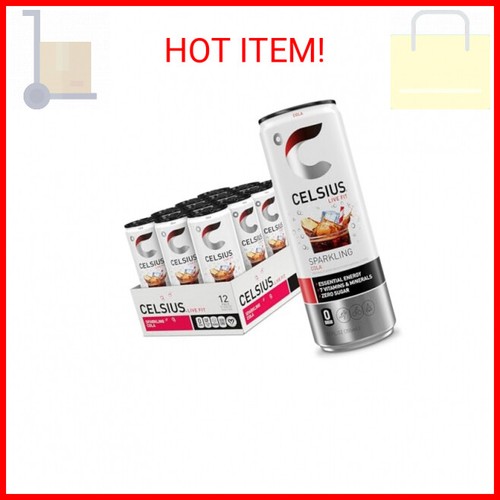 CELSIUS Sparkling Cola, Functional Essential Energy Drink 12 Fl Oz ...