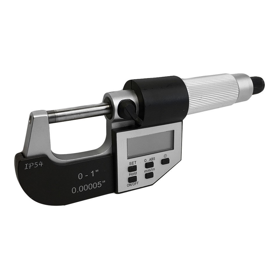 0-1"/ 0-25mm IP54 5-Key Electronic Digital Outside Micrometers 0.00005 ...