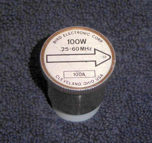 Bird 43 Thruline WattMeter Element 100W 100A 25-60MHz | eBay