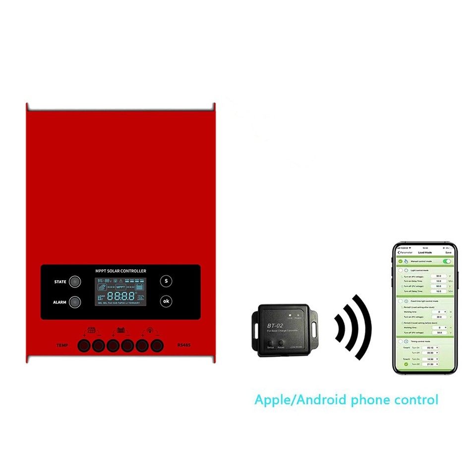 MPPT 60A Solar Charge Controller 12V 24V 48V Battery Regulator Mobile ...