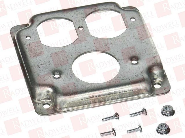 RACO 806C 4 In. Square Exposed Work Cover 1 Duplex and One 1.406 ...