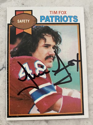Tim Fox signed NEW ENGLAND PATRIOTS card 1979 Topps | eBay