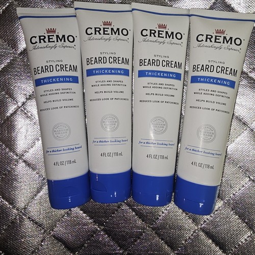 Cremo Men's Styling Beard Cream (Thickening) 4 Fl oz - Lot Of 4 - New ...
