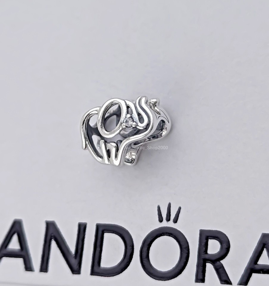 New 100% Authentic PANDORA Moments 925 Ale Openwork Elephant Charm ...