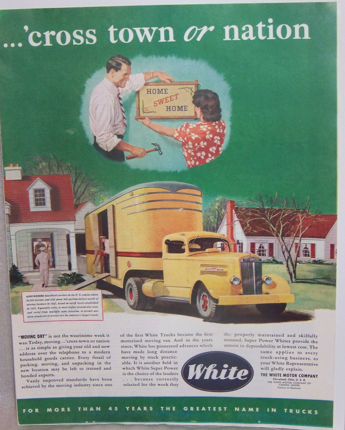 Original 1948 White Motor Company Truck Magazine Ad | eBay