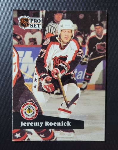 1991-92 Pro Set ALL-STAR Game JEREMY ROENICK Chicago Blackhawks Hockey ...