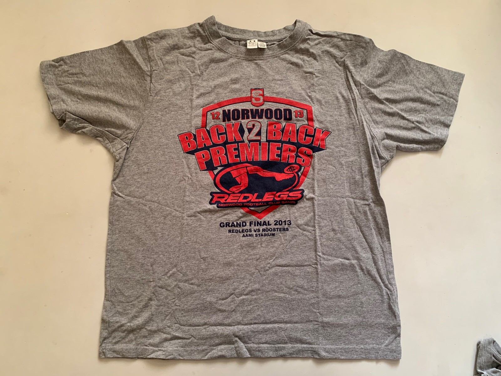 Bulk 4 Norwood Redlegs Football Club Men's T-Shirts AFL Premiers 12 13 ...