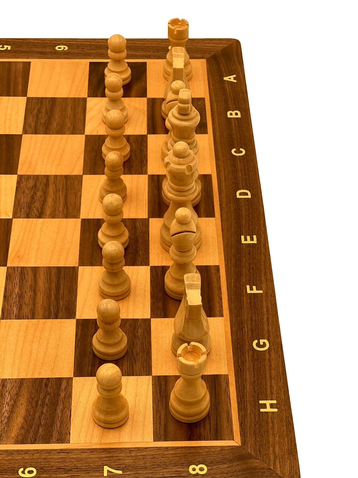 Deluxe 40*40cm Magnetic Chess & Checkers Set 2 in 1 Pine Wooden Timber ...