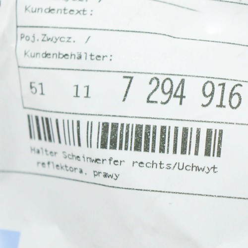 BMW 3 GRAN TURISMO F34 RIGHT HEADLIGHT BRACKET MOUNT 51117294916 NO ...