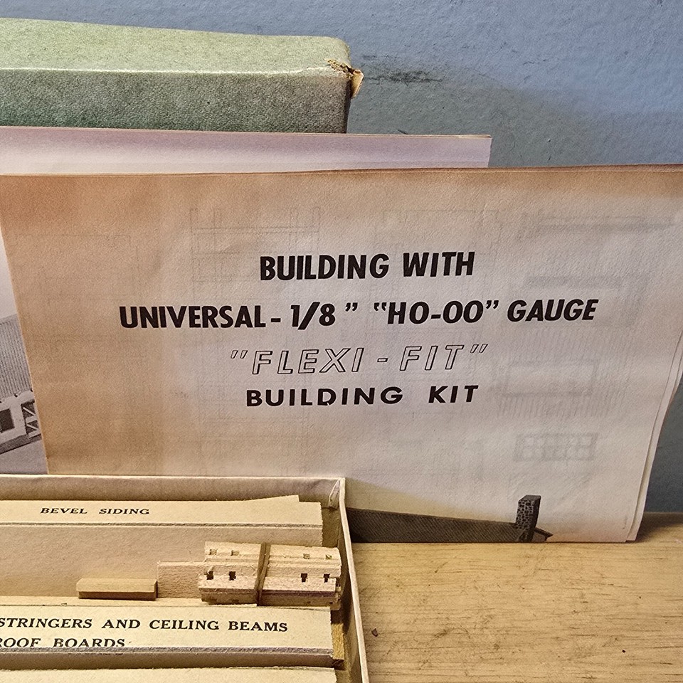 Rare 1950's MIN-SCALE MILLWORKS HO Flexi-Fit Building Kit #3 Kingston ...