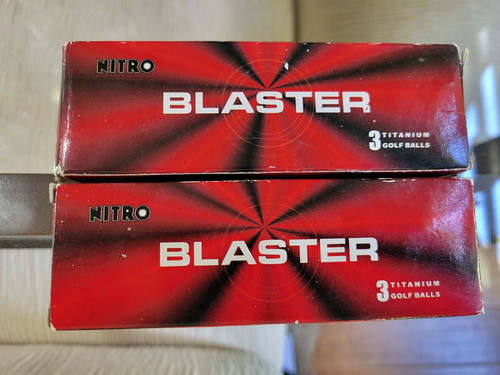 NITRO BLASTER Titanium Golf Balls 2 Sleeves/6 Golf Balls White | eBay