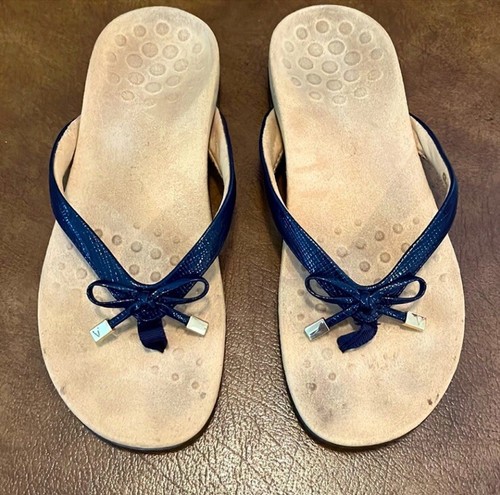 Vionic Bella II Lizard Thong Sandals Blue Size 7 | eBay
