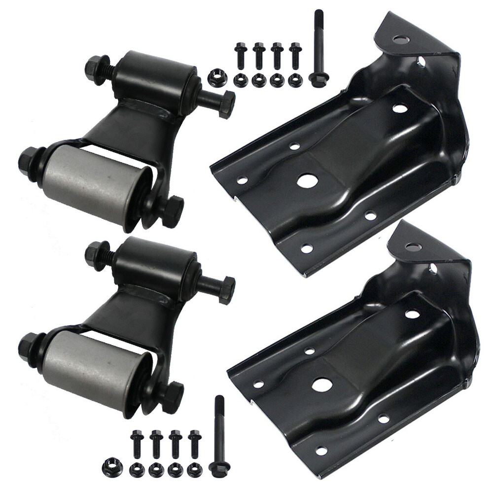 Rear Leaf Spring Hanger Bracket and Shackle Kit for Chevy Silverado GMC ...