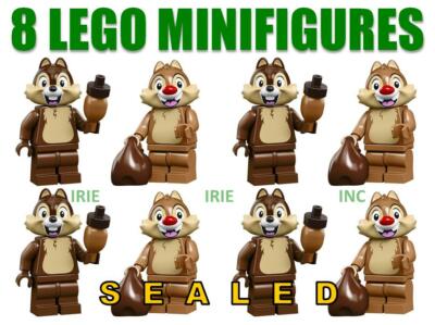 8 CHIP & DALE Lego Minifigures - SEALED ( gift toy chipmunk new disney ...