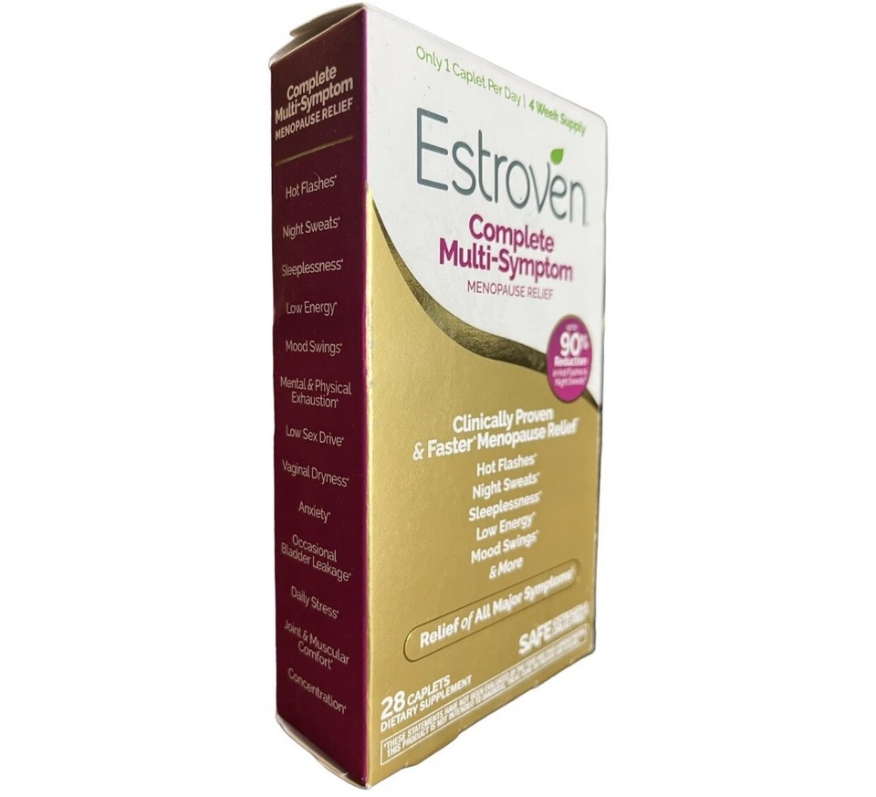 Estroven Complete Menopause Relief Caplets - 28 Count Exp 03/26 ...