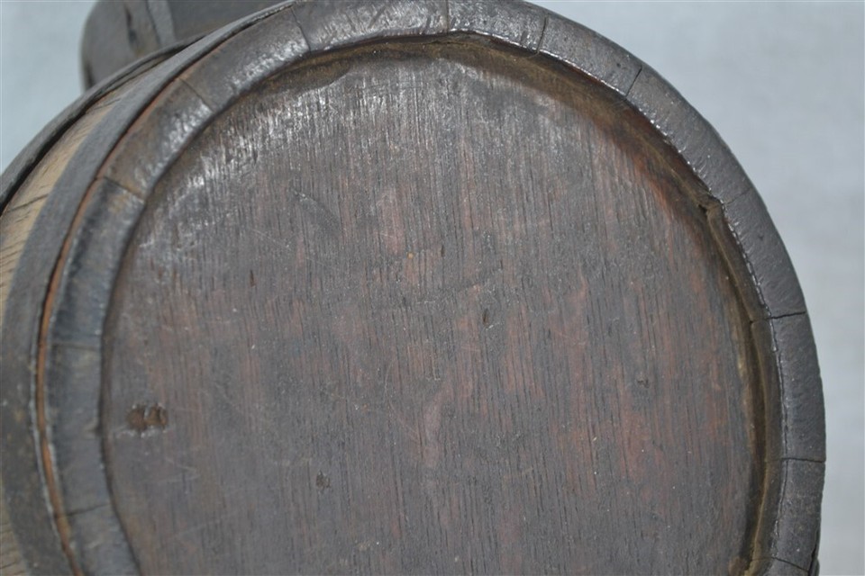 antique keg cask barrel wooden 10 in water rum whiskey early 18th 19th ...