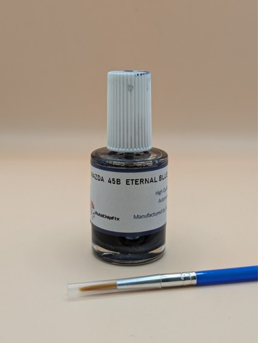 For Mazda Code 45B Eternal Blue Touch Up Paint + Free Fine Tip Brush ...
