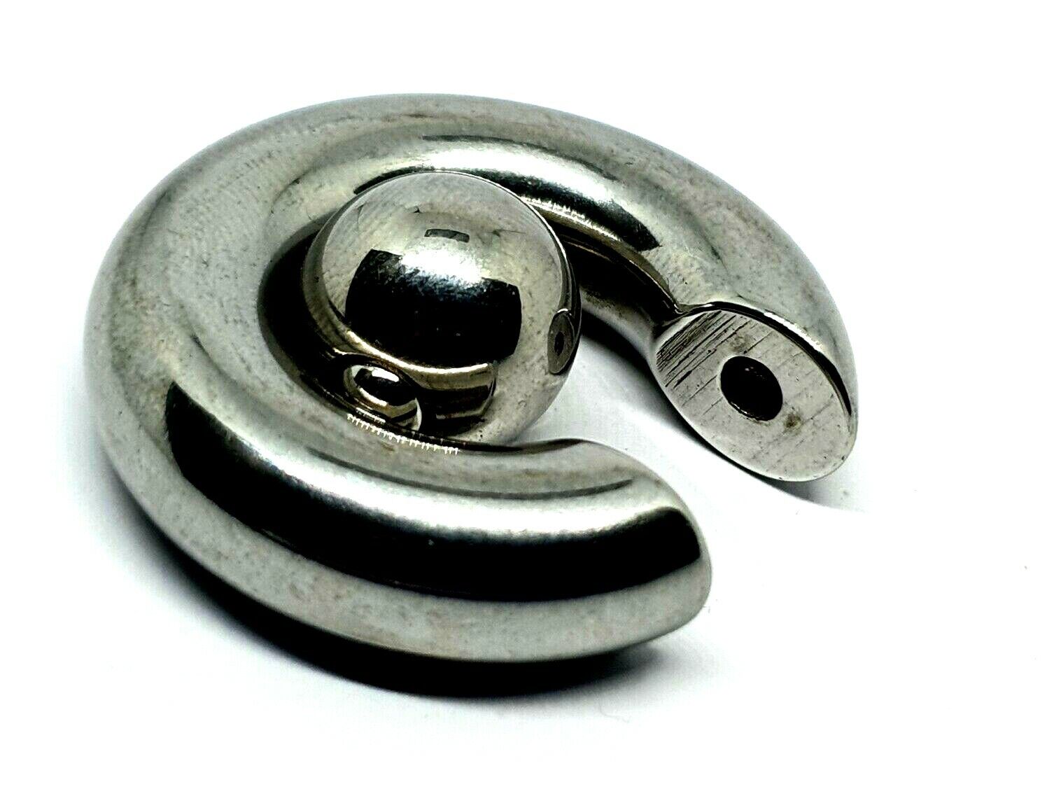 Easy Fit Heavy 38mm BCR CBR Ring 00g (10mm) 14mm Ball Closure PA Prince ...