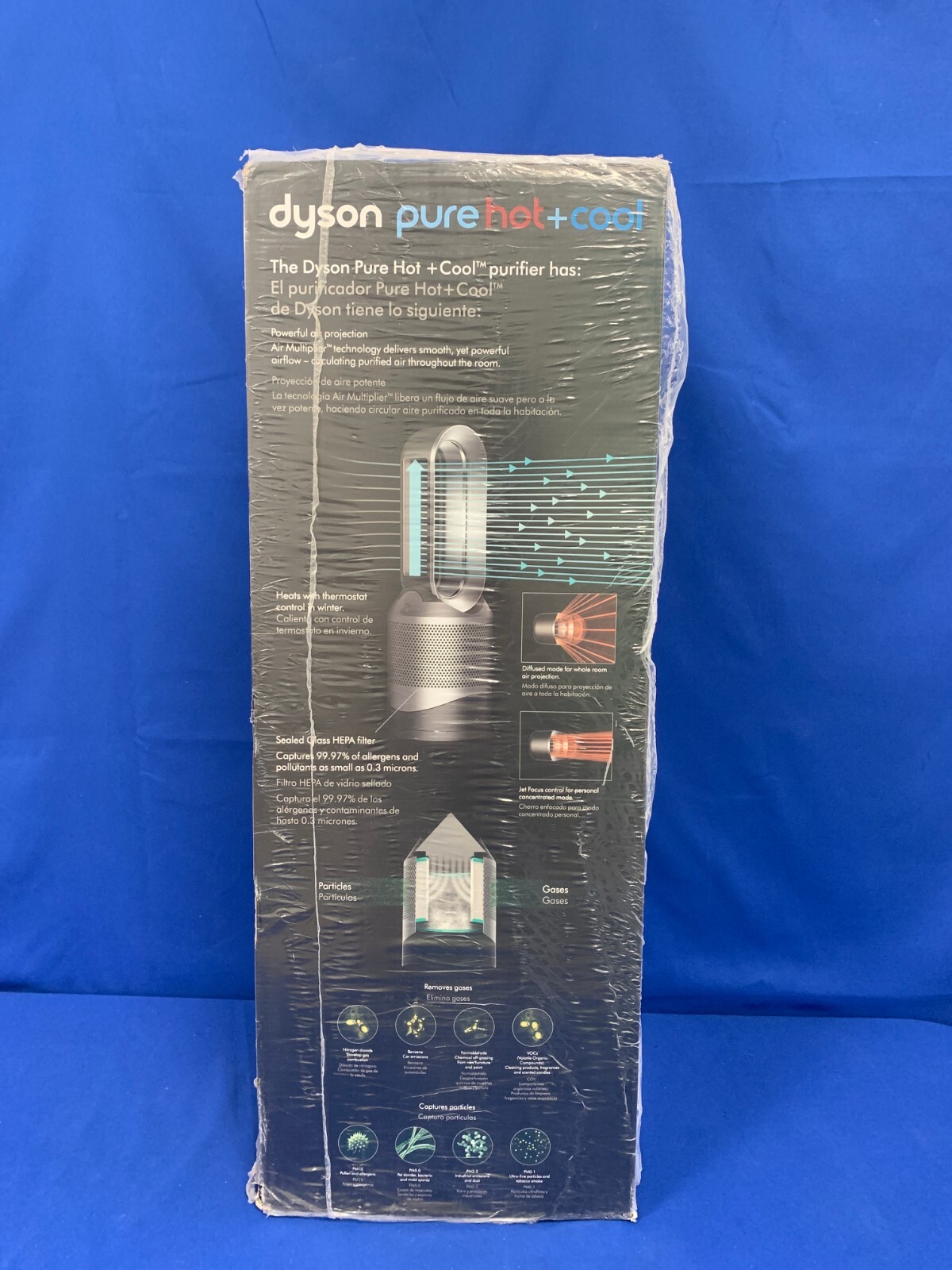 Dyson+HP01+Pure+Hot+Tower+Fan+-+310105-01+%28Silver%29 for sale online ...