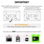 HD Front Camera for ATOTO P8 Built in G-Sensor,Auto Record,150° Wide ...