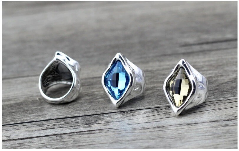 Handmade Uno STYLE De Único 50's Ring GRAY Size 9 (R7) | eBay