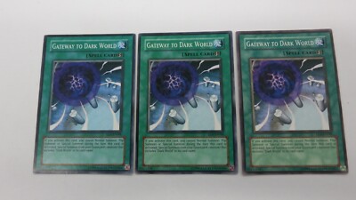 3x GATEWAY TO DARK WORLD SPELL EEN-EN048 UNLIMITED EDITION COMMON ...