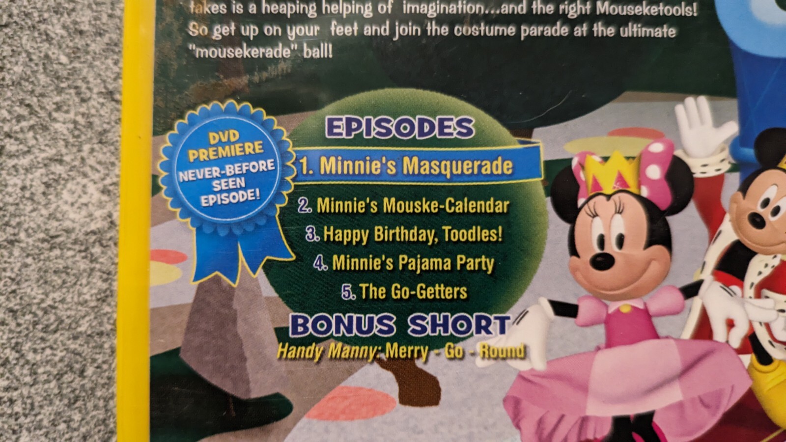 Mickey Mouse Clubhouse - Minnie's Masquerade (DVD, 2010) + Free Postage ...