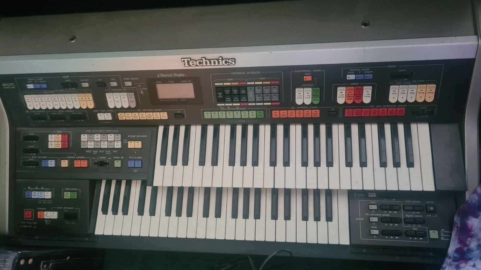 Technics Electronic Organ SX-C600 with speakers and foot pedals | eBay UK