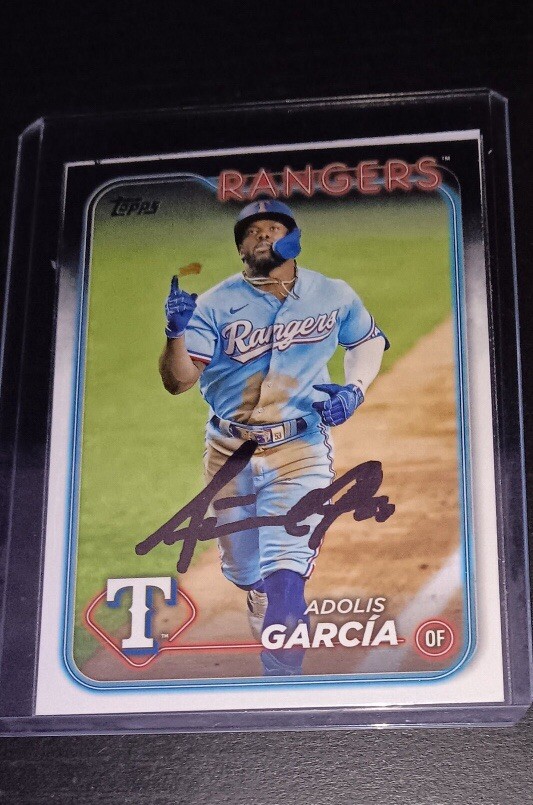 Adolis Garcia autographed Topps card with coa | eBay