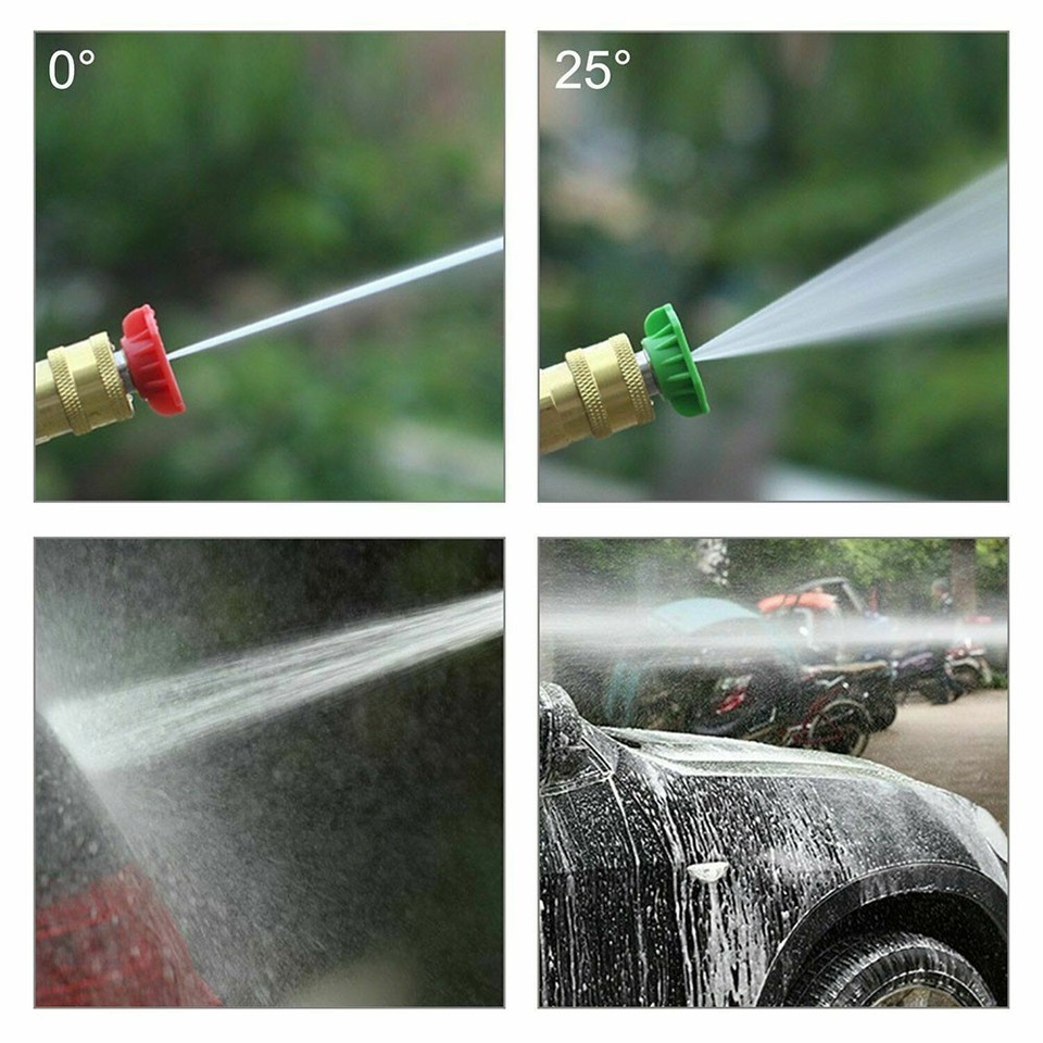 4000PSI High Pressure Washer Spray Gun Jet Lance Trigger Wash Water ...