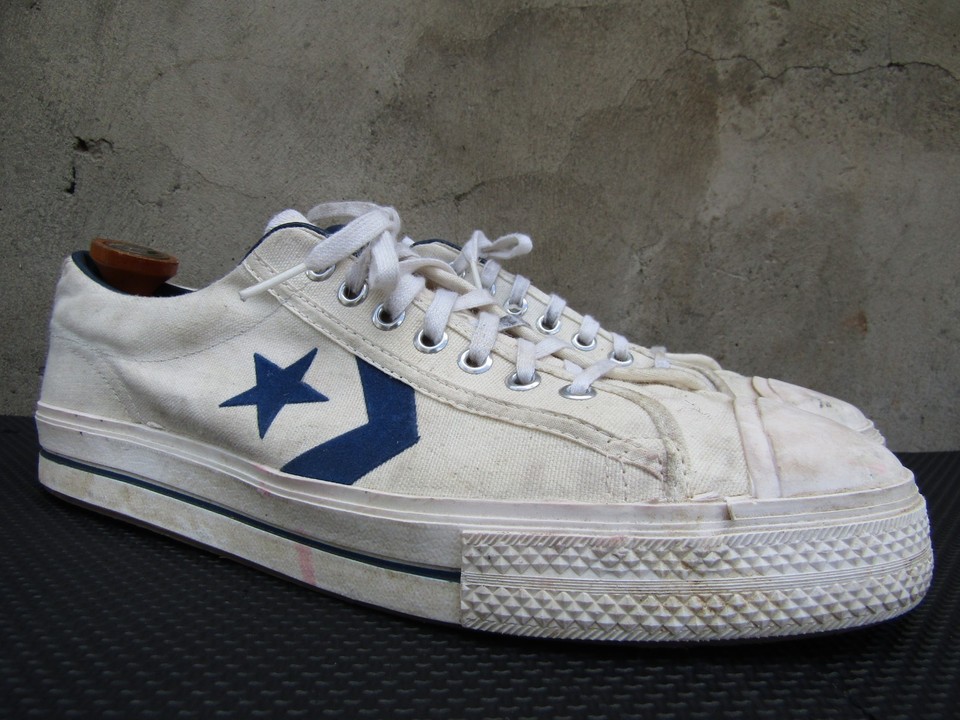 Rare Vintage Converse ABA USA Basketball Shoes White Blue Canvas 10 | eBay