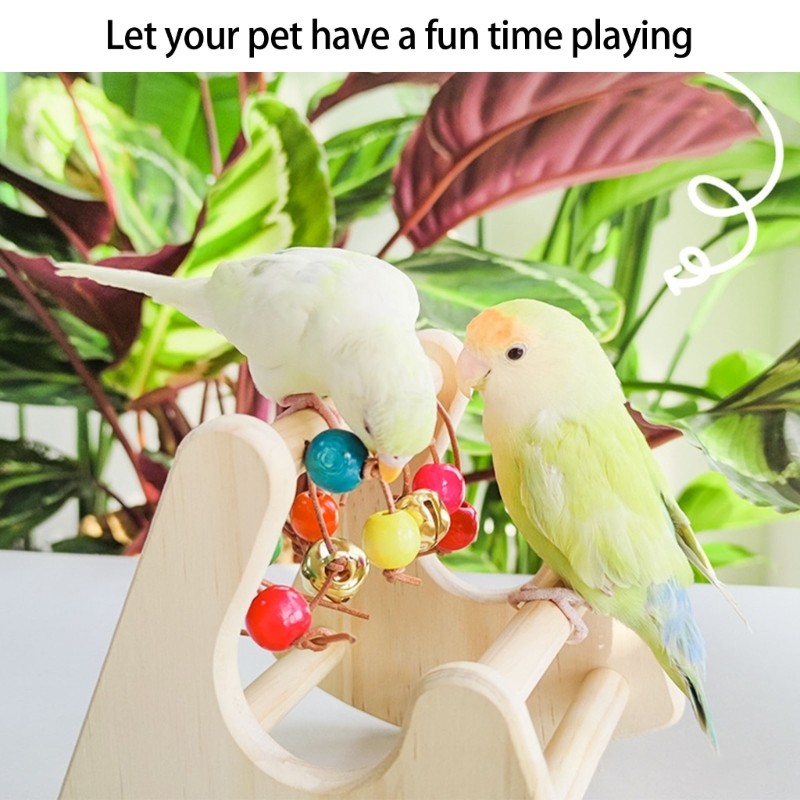 Bird Activity Rocking Promoting Healthy Social Behavior Wooden Rod ...