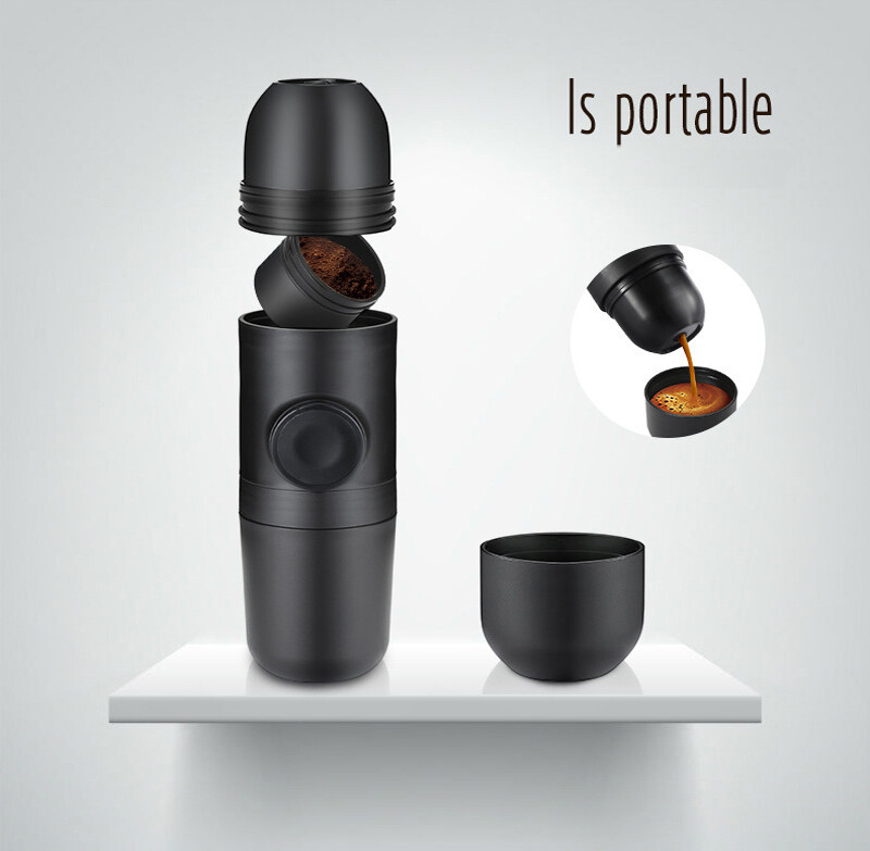 Portable Manual Espresso Capsule Coffee Maker Mini Coffee Machine ...