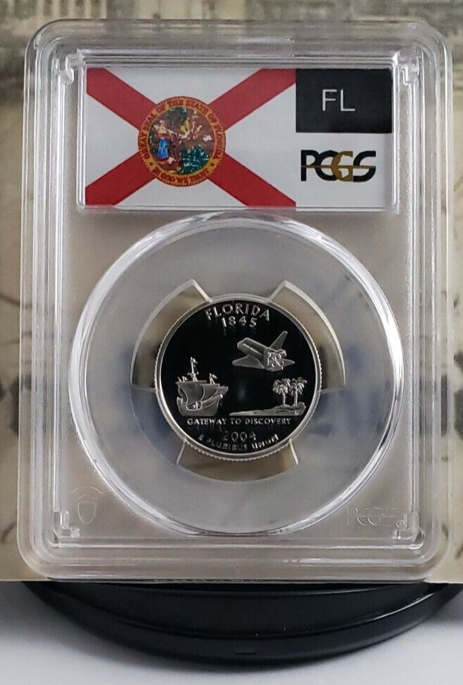 Deal - 2004-S State Label - Silver Quarter - Florida - PCGS PR69DCAM ...